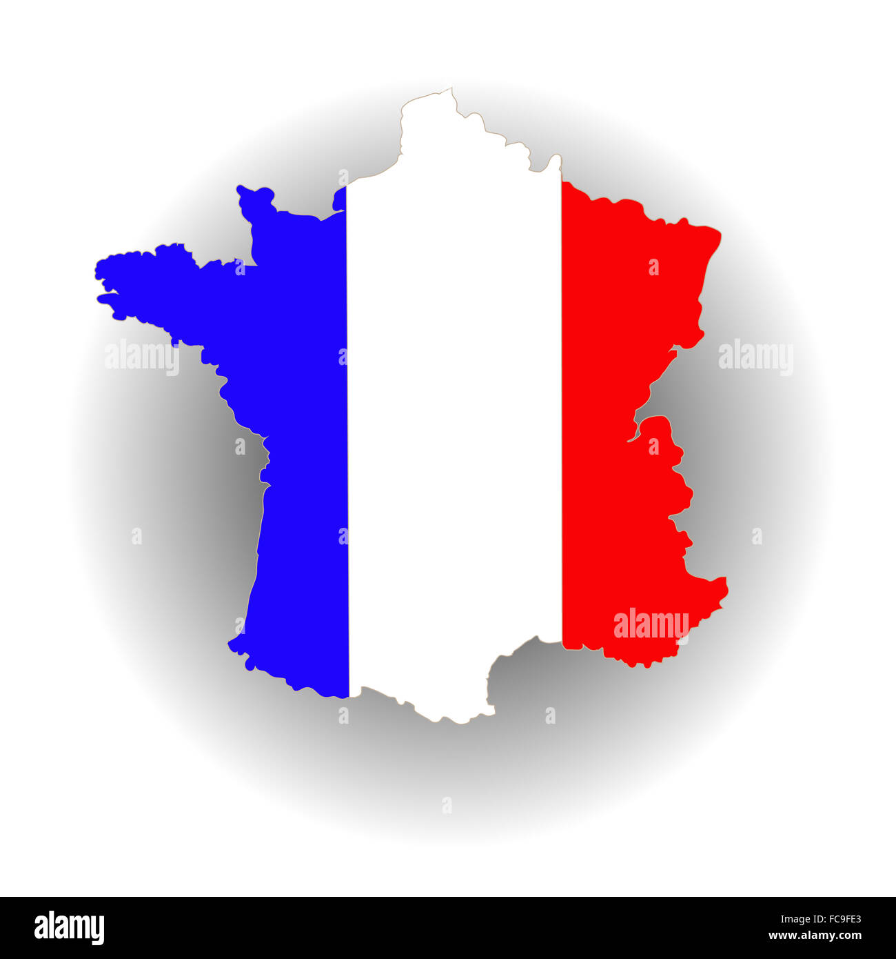 Map of France Stock Photo - Alamy