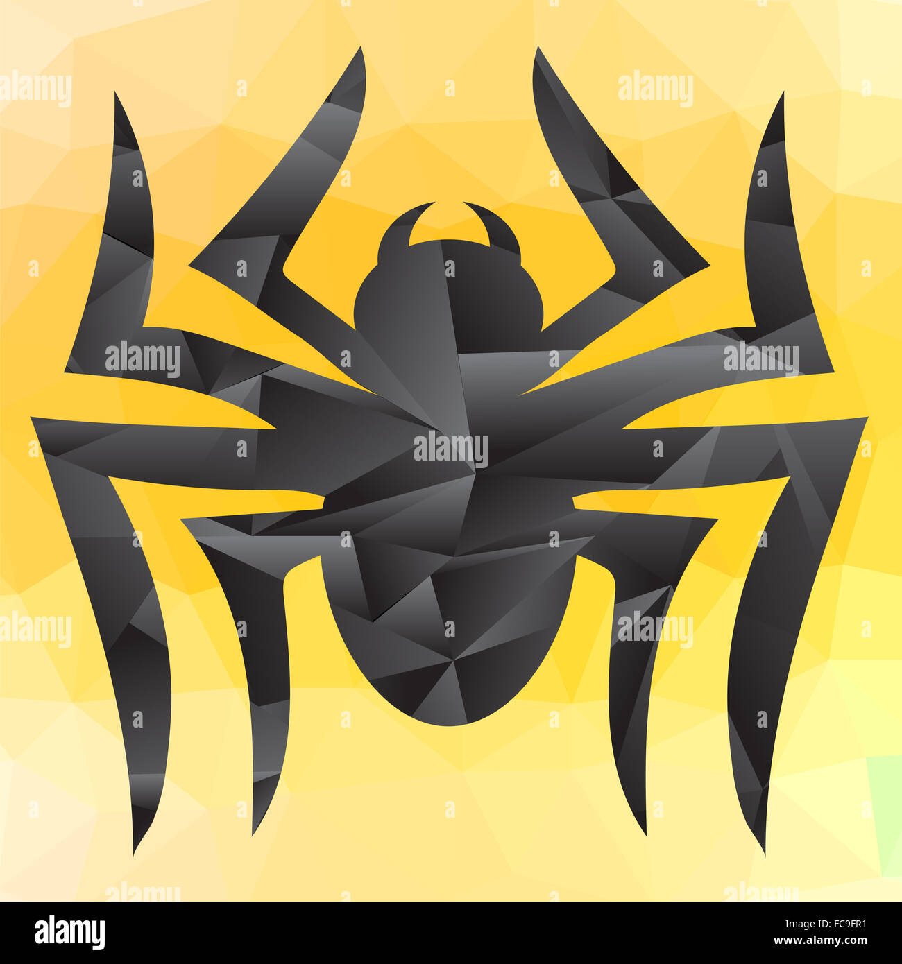 Spider mosaic silhouette hi-res stock photography and images - Alamy