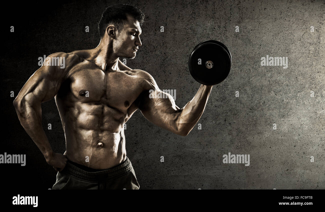 very power athletic guy Stock Photo - Alamy