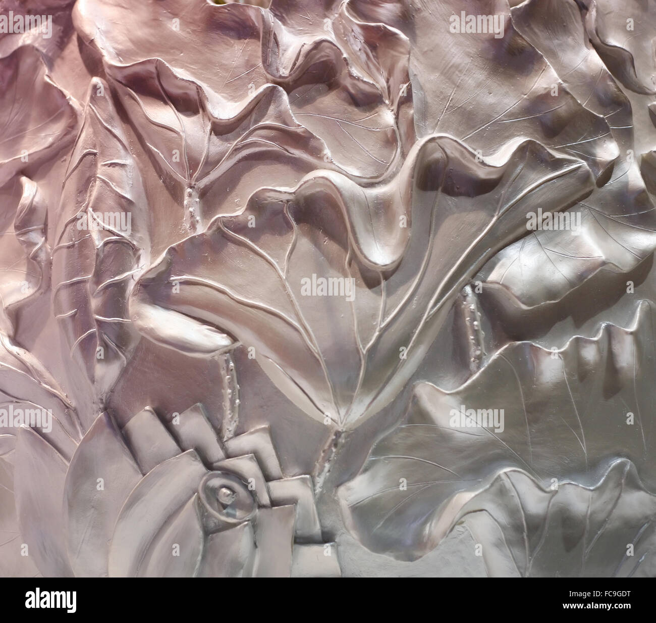 Bas-relief of flowers Stock Photo - Alamy