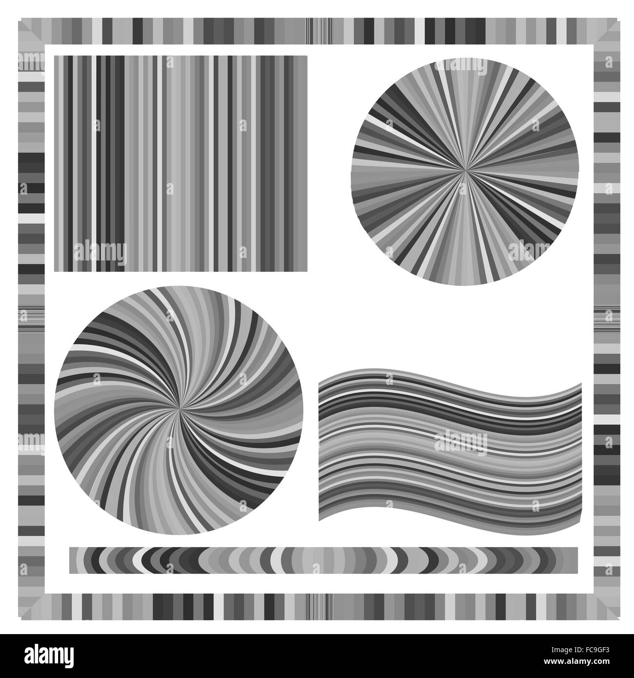 Stylish design round frame Black and White Stock Photos & Images - Alamy