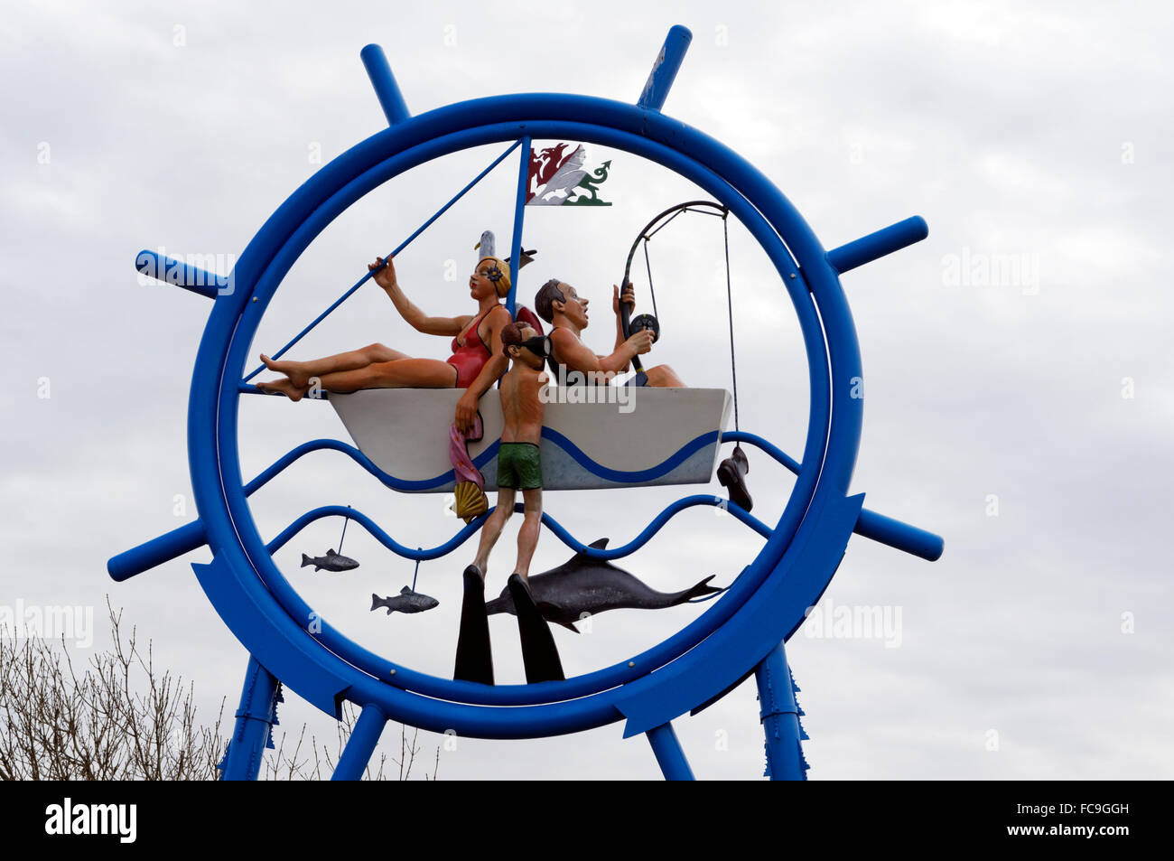 Welcome to Barry Island sign, Barry Island, Vale of Glamorgan, South ...