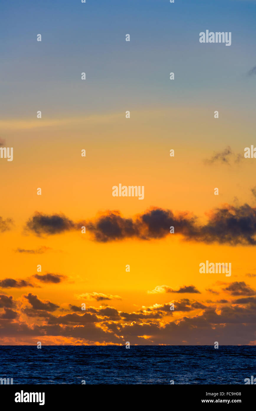 Sunrise over the ocean Stock Photo - Alamy