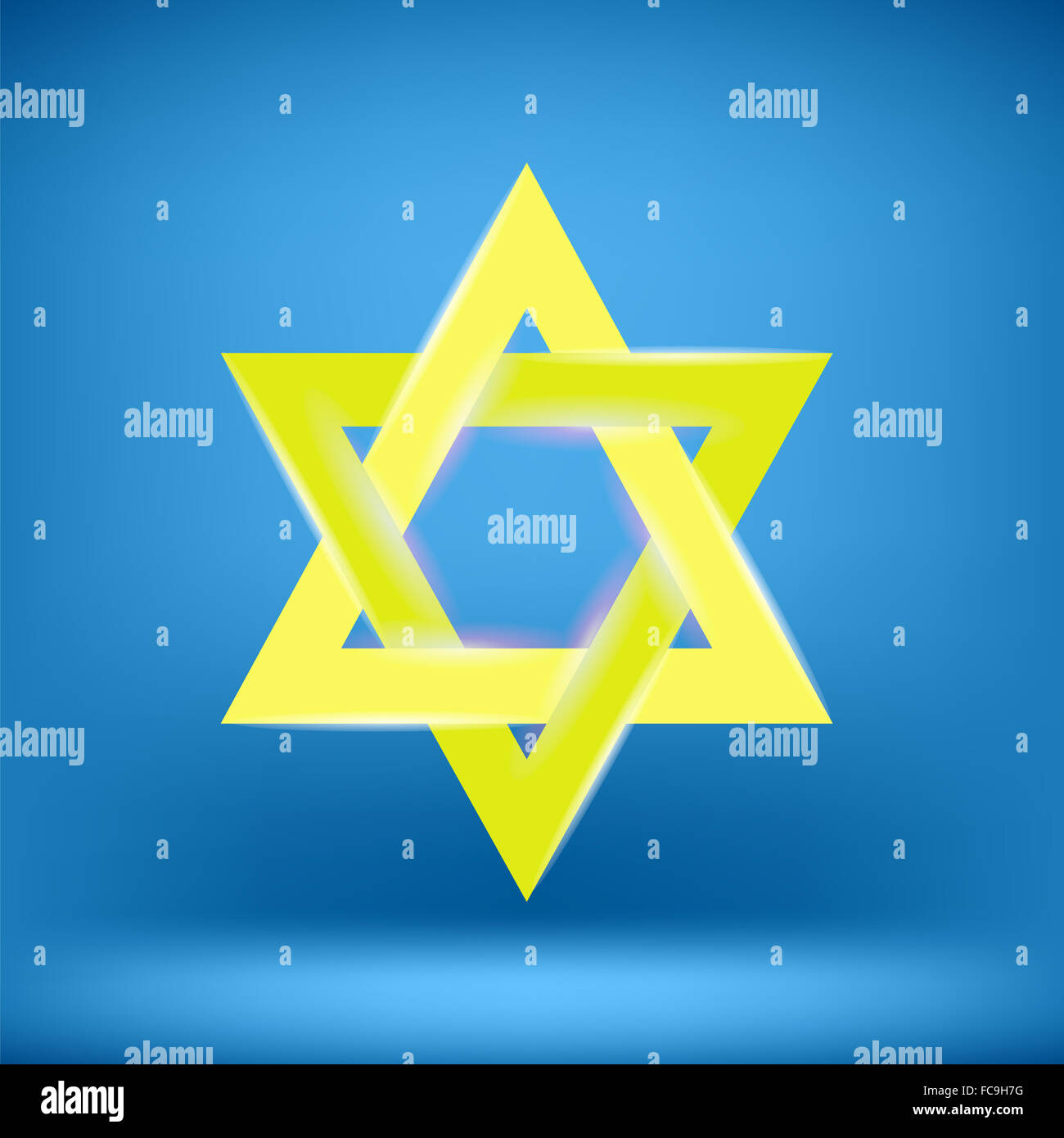 Yellow Star of David Stock Photo - Alamy