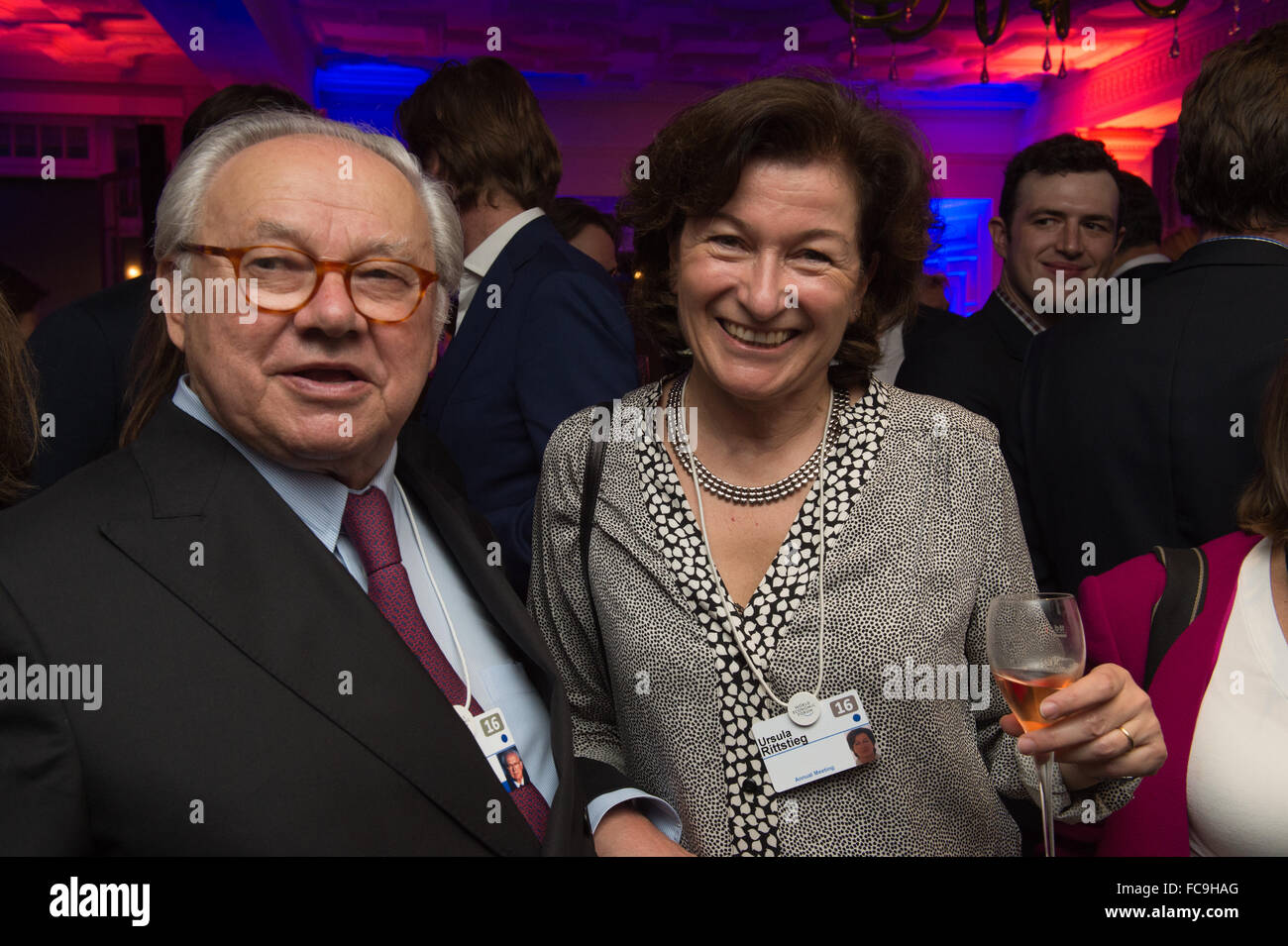 Davos, Switzerland. 20th January, 2016. Pictured: Ursula Rittstieg mit ...