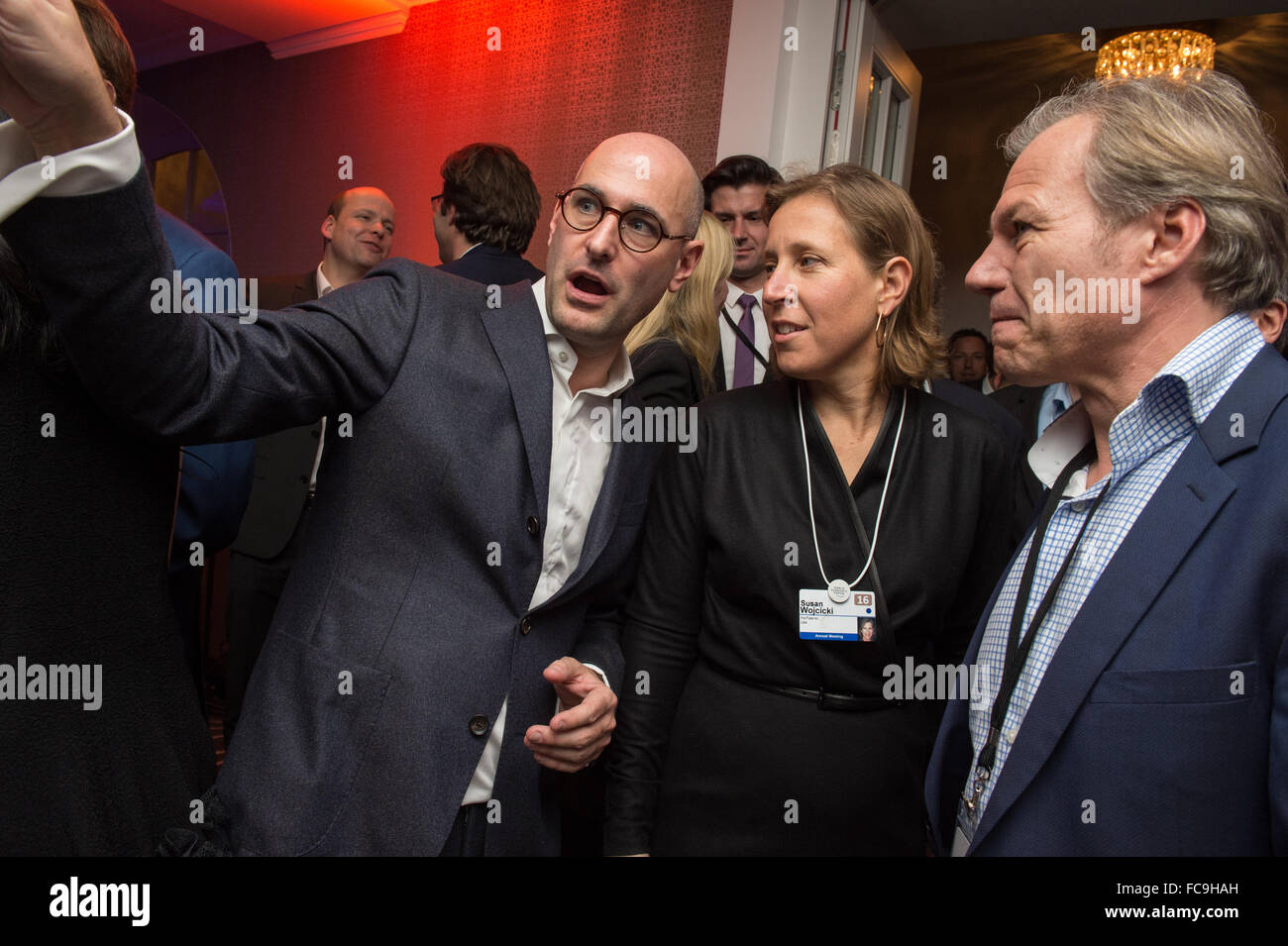 Davos, Switzerland. 20th January, 2016. (l-r) Dominik Wichmann DLD ...
