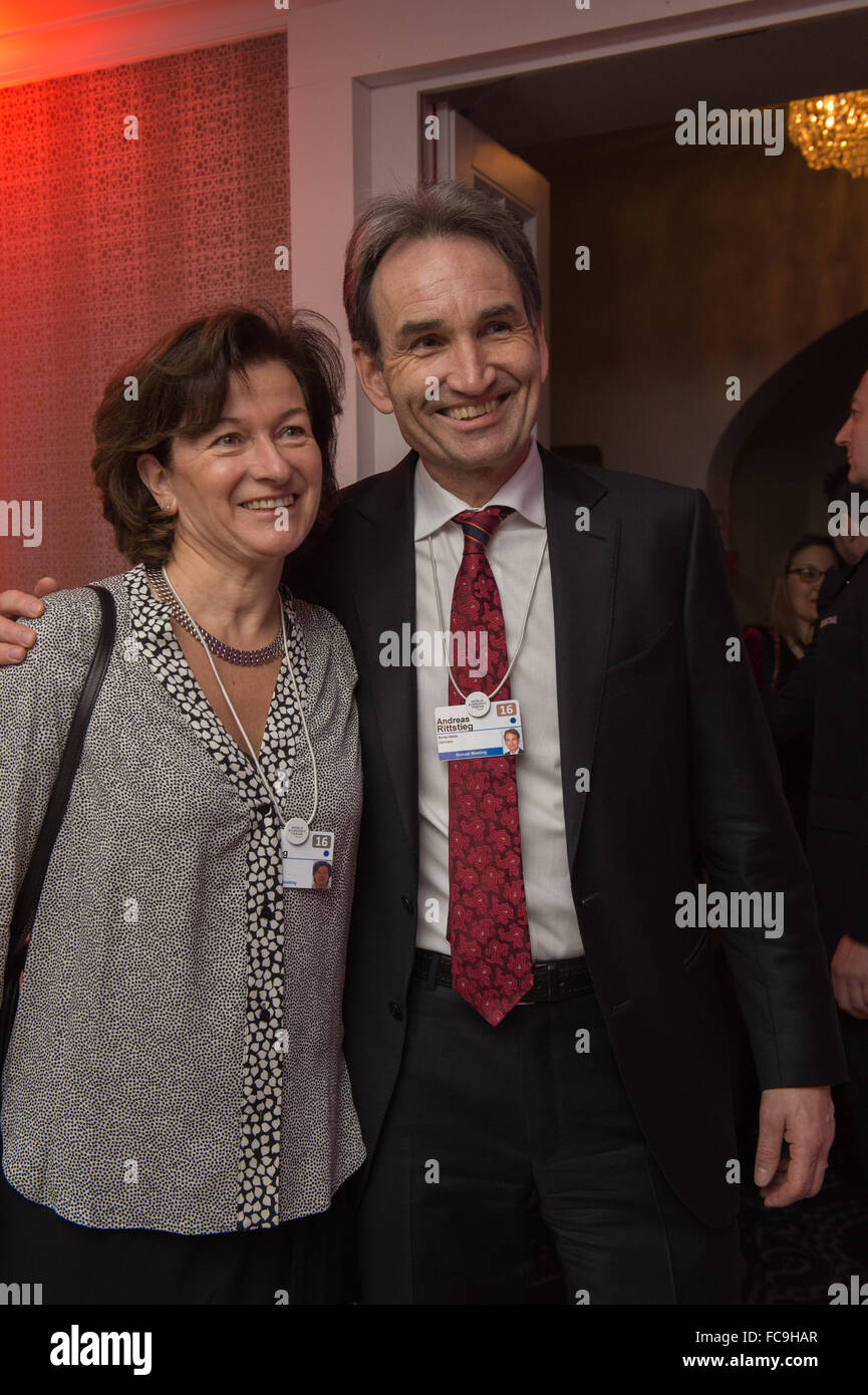 Davos, Switzerland. 20th January, 2016. Pictured: Dr. Andreas Rittstieg ...