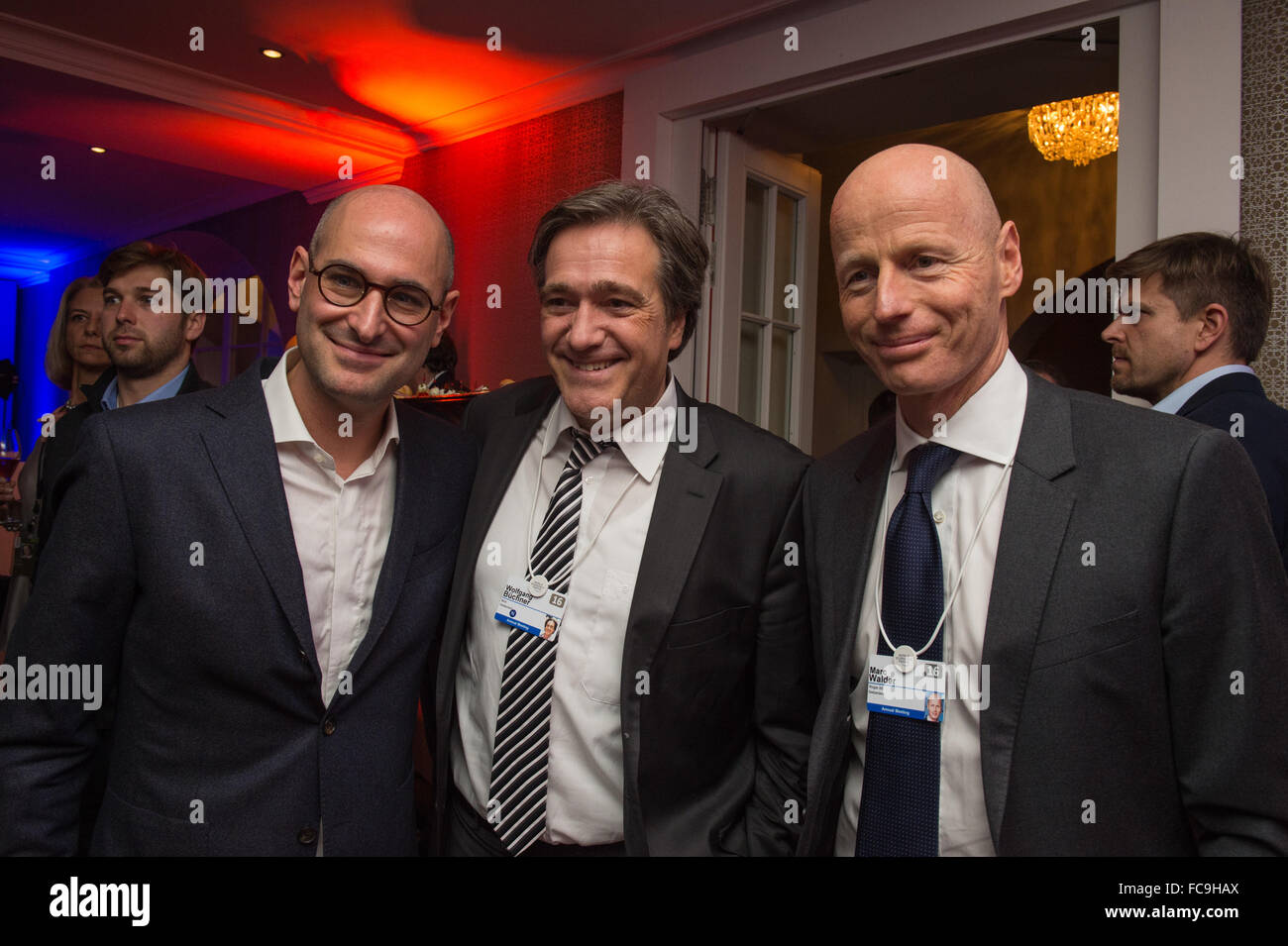 Davos, Switzerland. 20th January, 2016. (l-r) Dominik Wichmann DLD ...