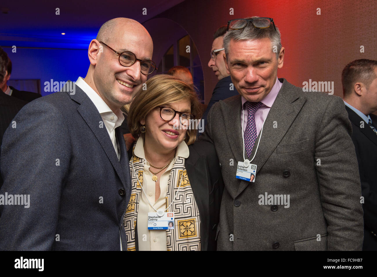 Davos, Switzerland. 20th January, 2016. Pictured: Dominik Wichmann DLD ...