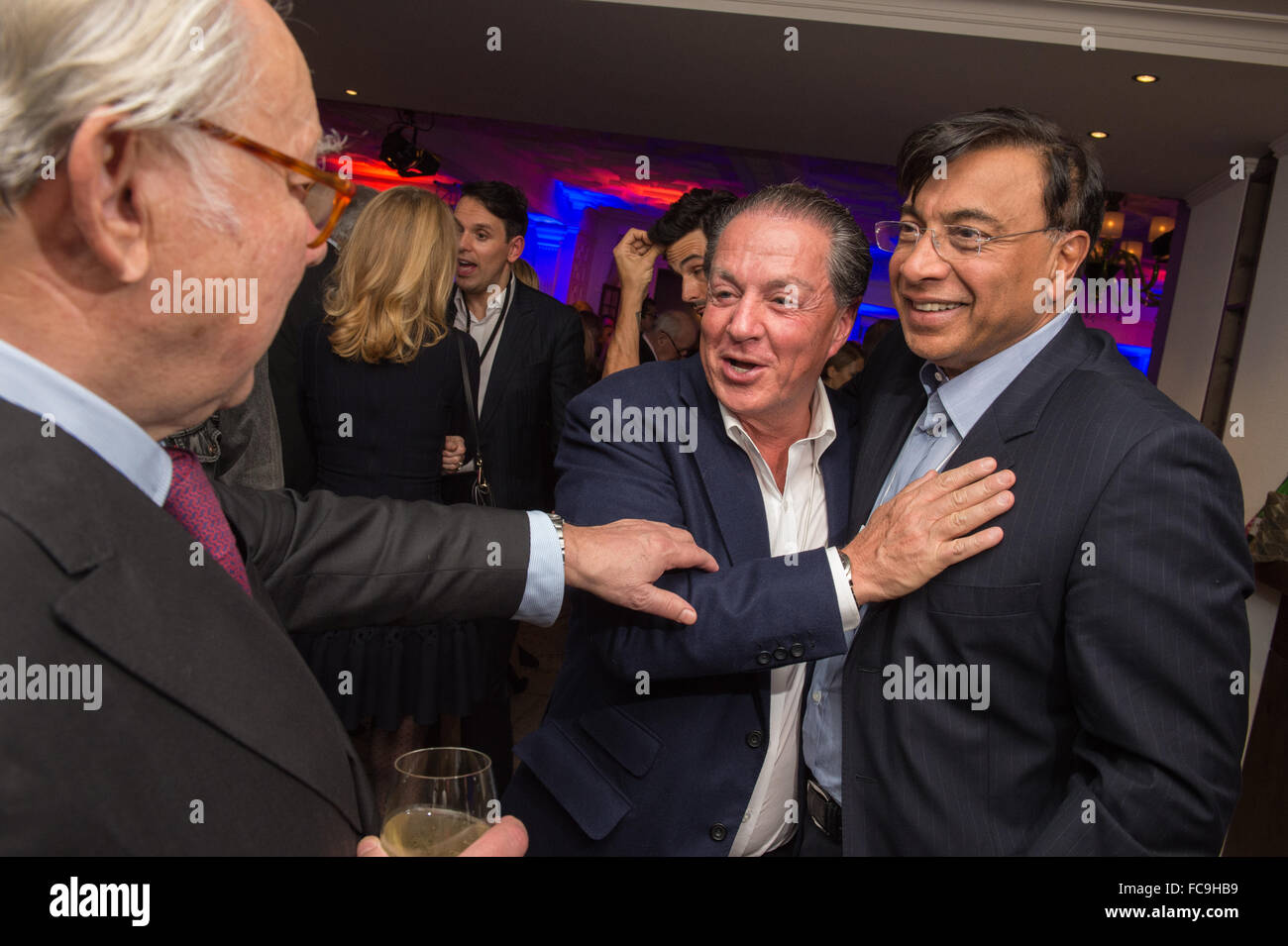 Davos, Switzerland. 20th January, 2016. (l-r) Hubert Burda (Burda ...