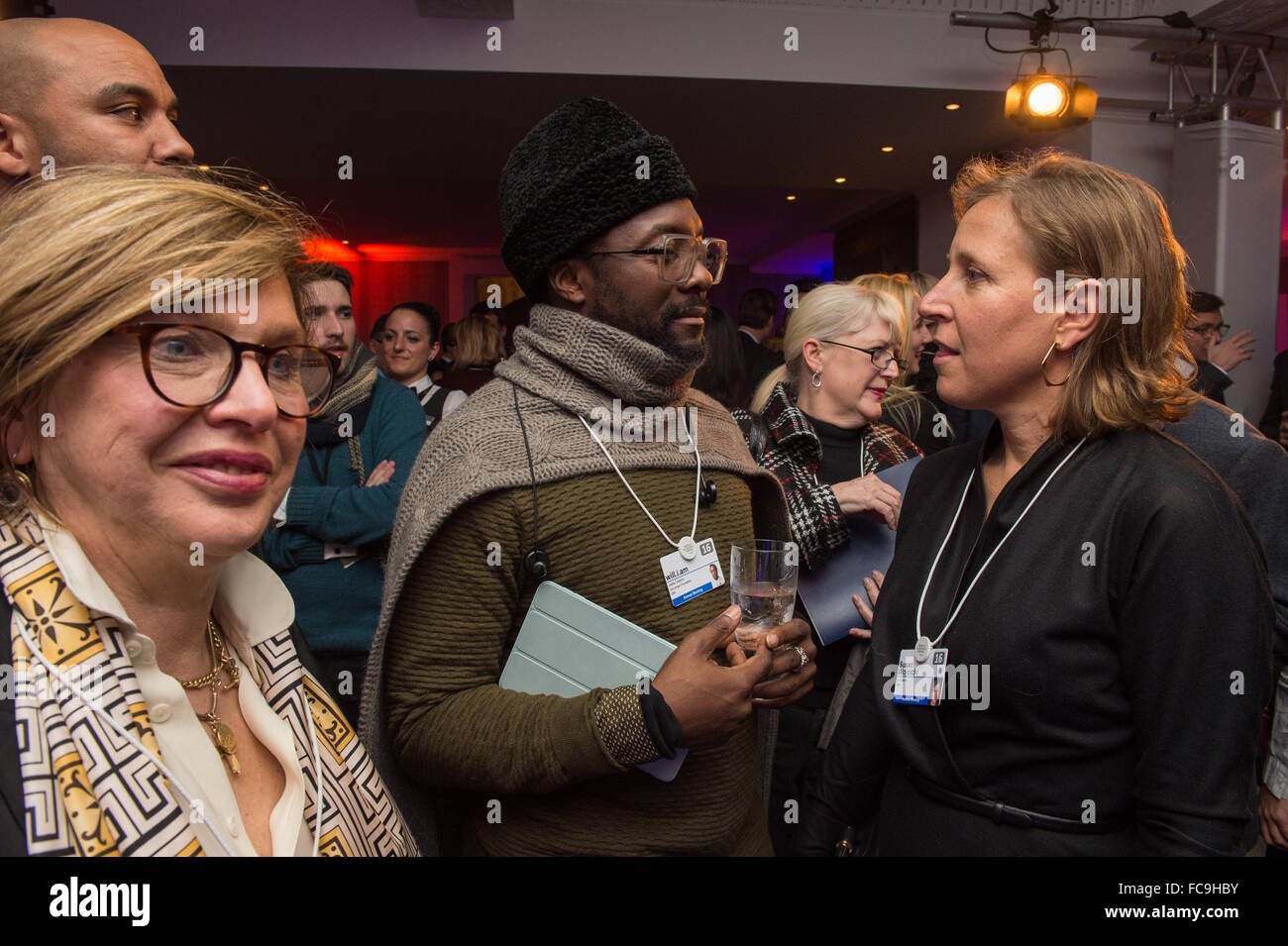 Davos, Switzerland. 20th January, 2016. (l-r) Stephanie Czerny (DLD ...