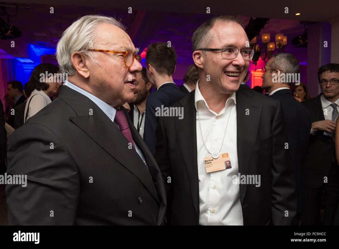 Davos, Switzerland. 20th January, 2016. Pictured: Hubert Burda (Burda ...