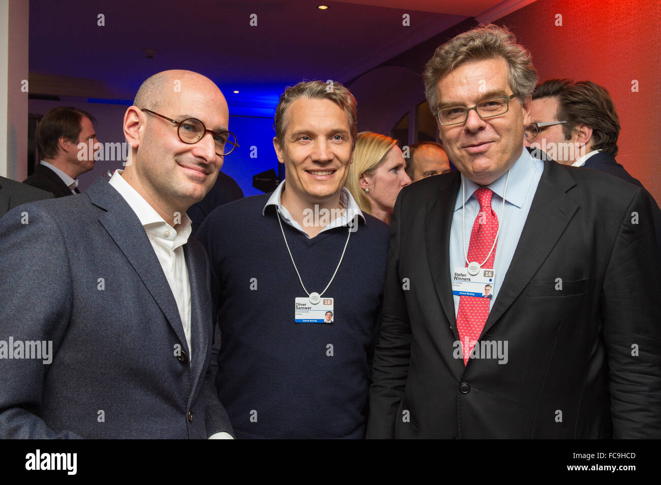 Davos, Switzerland. 20th January, 2016. Pictured: Dominik Wichmann DLD ...