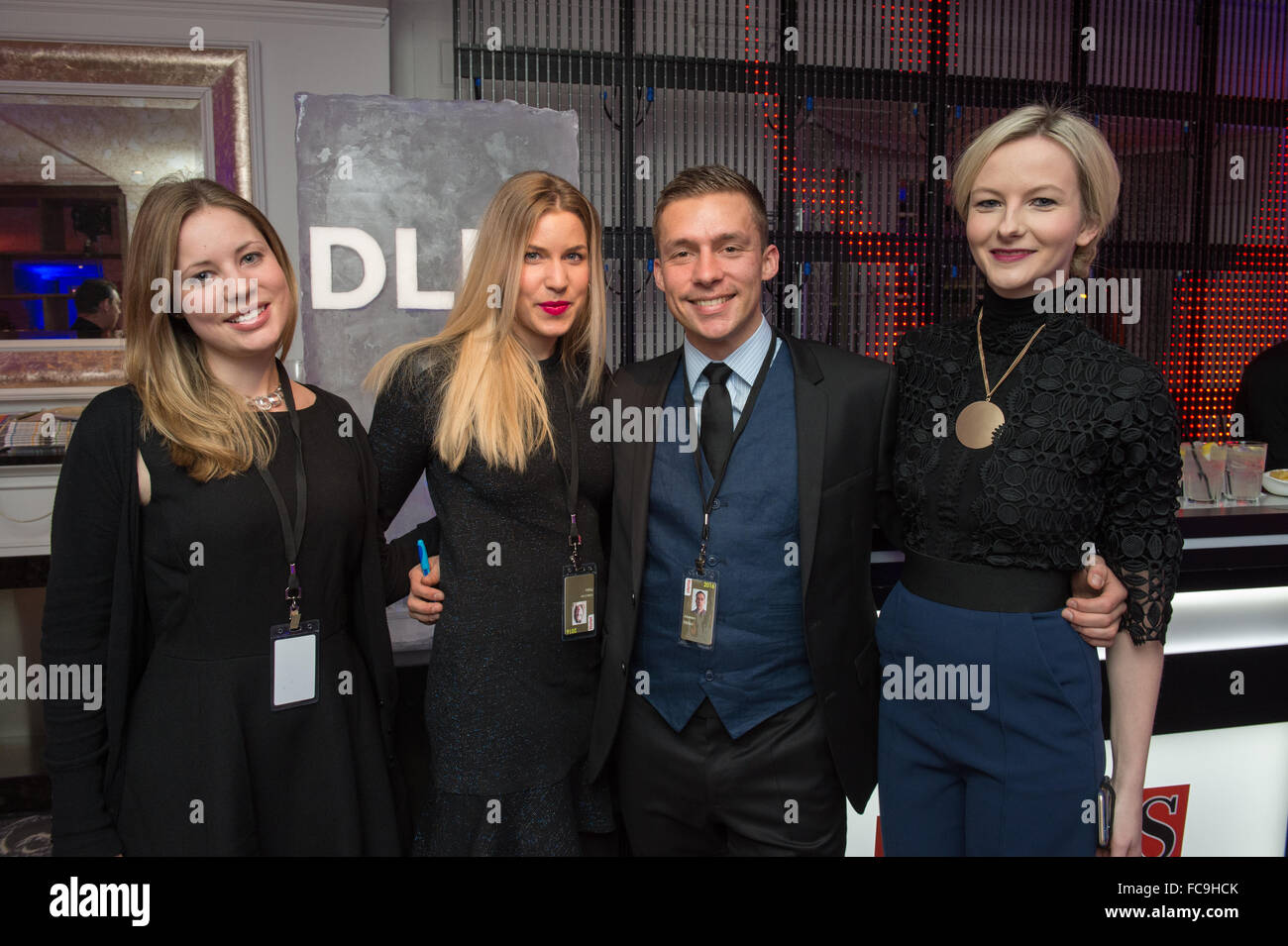 Davos, Switzerland. 20th January, 2016. Pictured: Team DLD DLD Burda ...