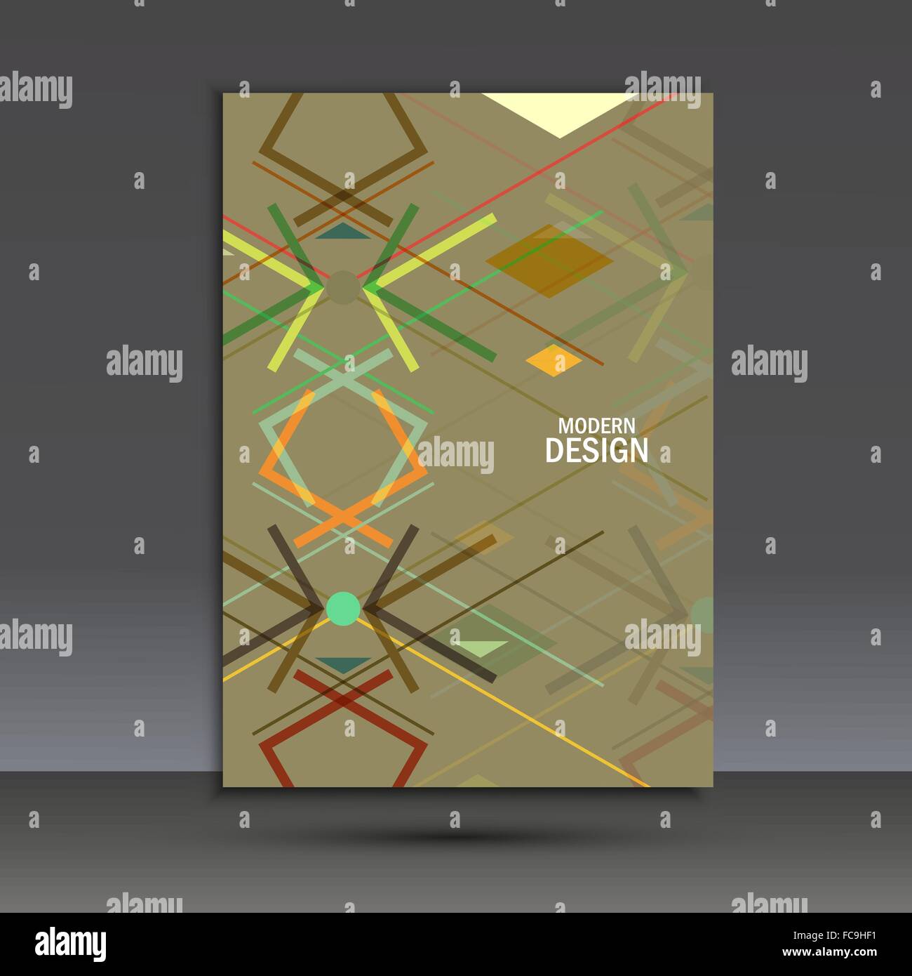 Templates geometric abstract design in A4. Modern vector background ...