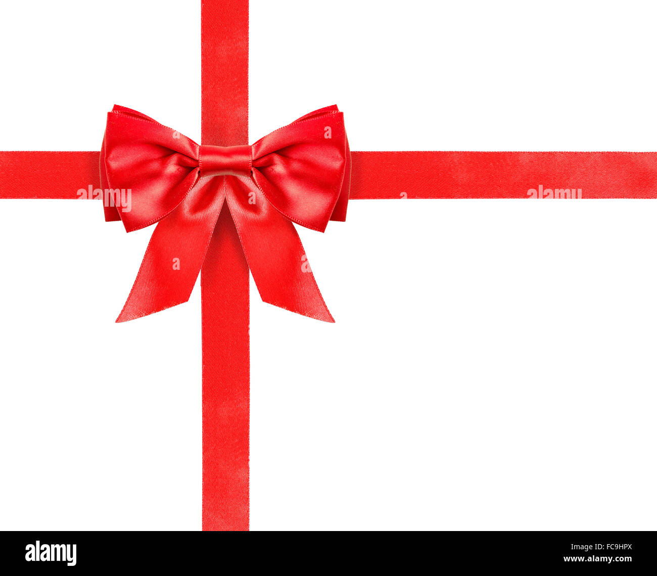red bow Isolated on white background Clipping Path Stock Photo - Alamy