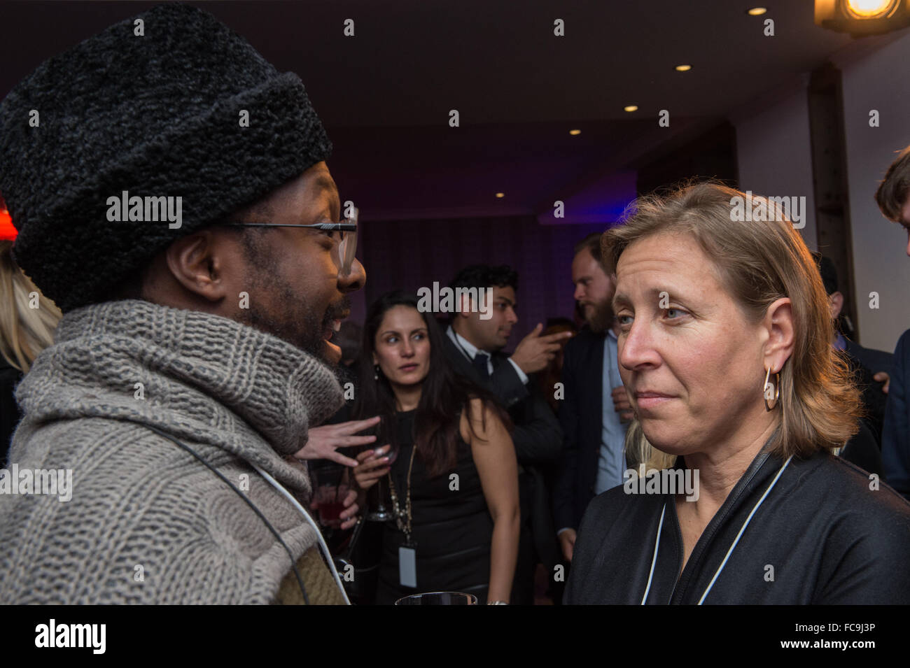 Davos, Switzerland. 20th January, 2016. (l-r) Stephanie Czerny (DLD ...