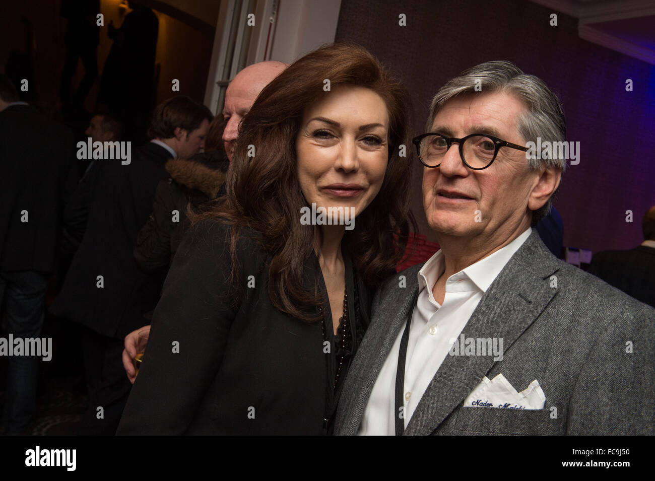 Davos, Switzerland. 20th January, 2016. (l-r) Mrs. Maleki mit Dr ...