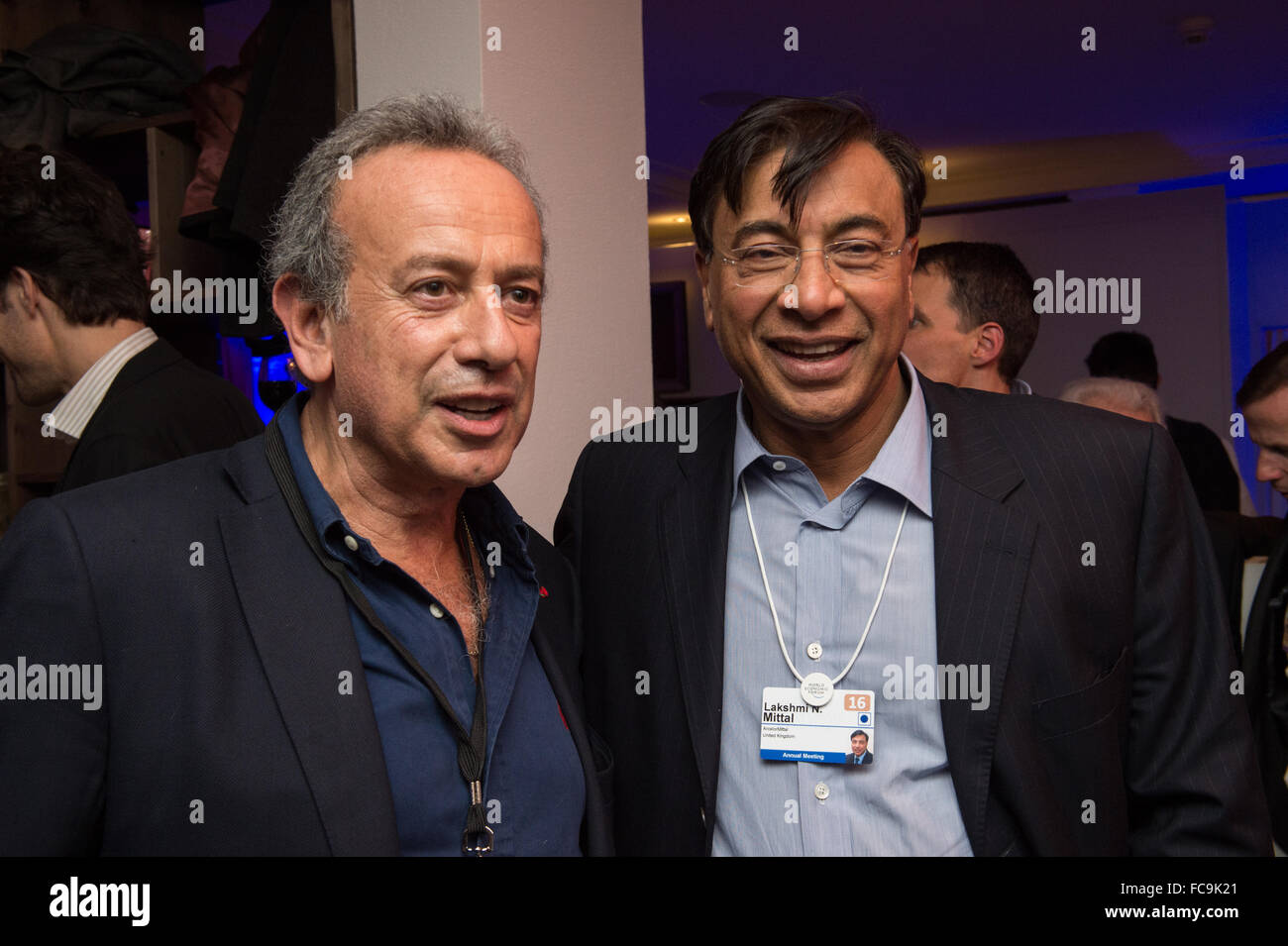 Davos, Switzerland. 20th January, 2016. (l-r) Alexandre Michael Zaoui ...