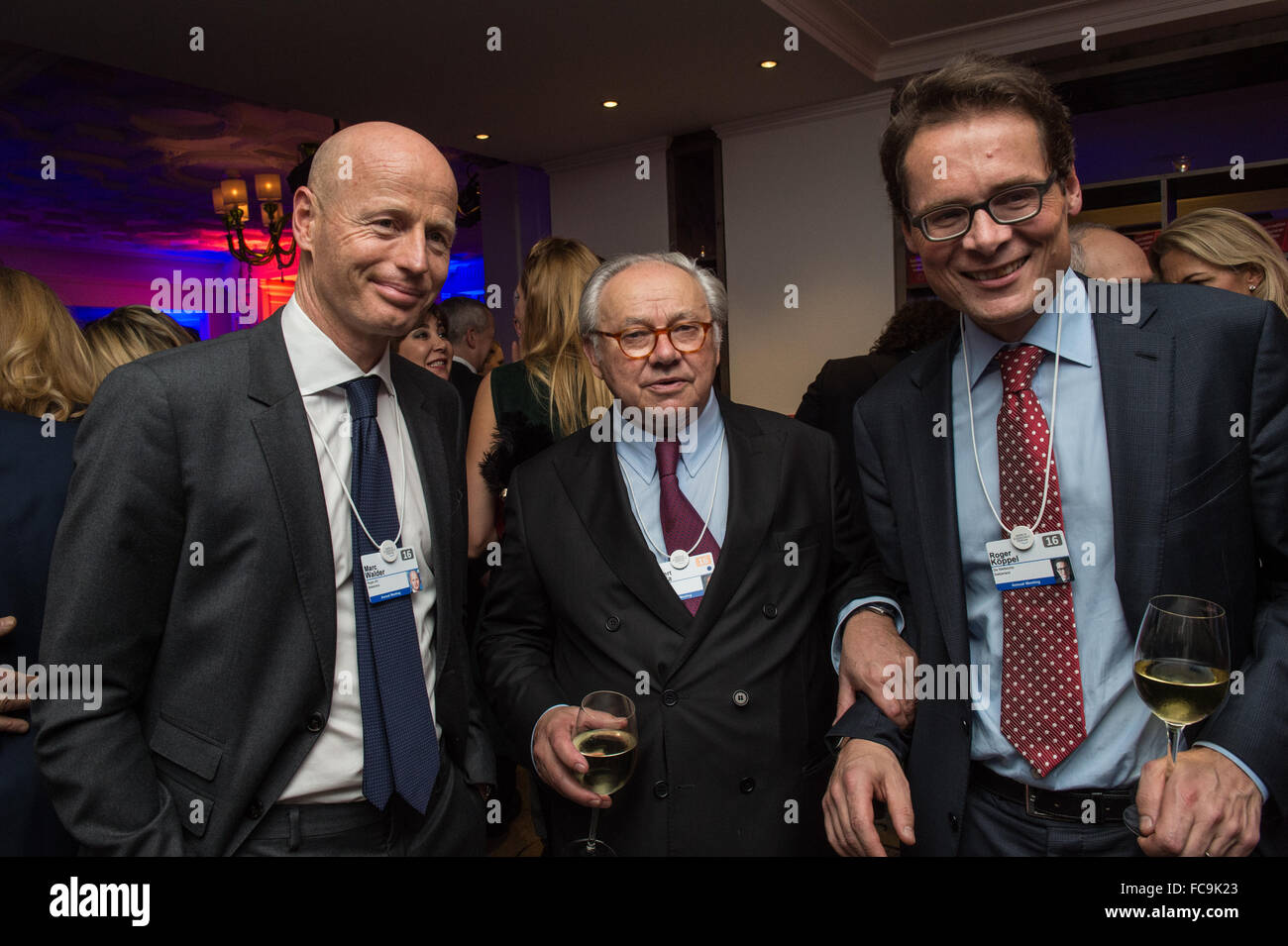 Davos, Switzerland. 20th January, 2016. (l-r) Marc Walder (Ringier AG ...
