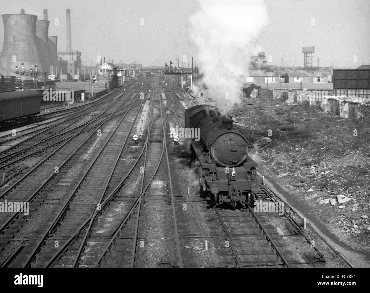 original british rail steam loco number 62048 at darlington uk in the ...