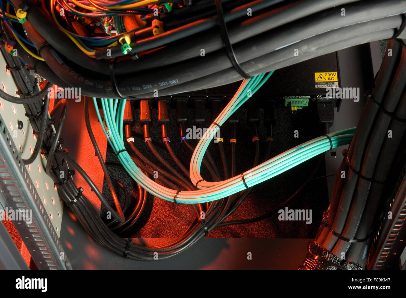 Cable cables cabling wire wires hi-res stock photography and images - Alamy