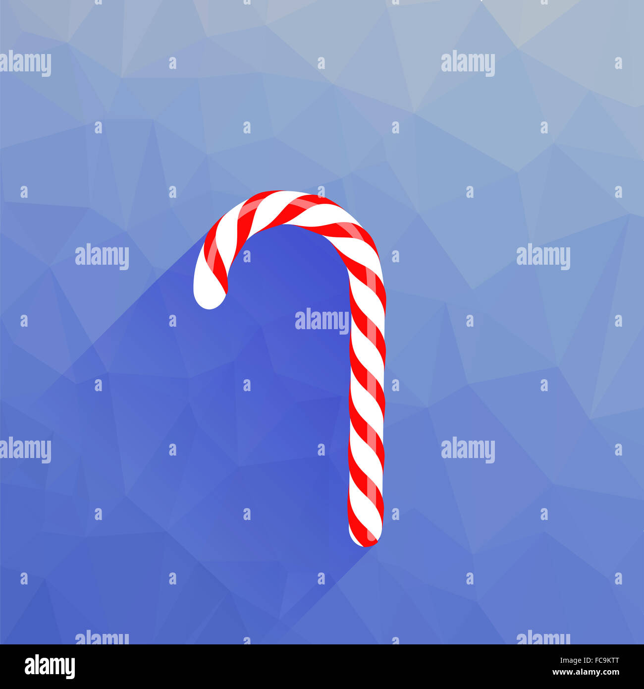Candy Cane Icon Stock Photo - Alamy