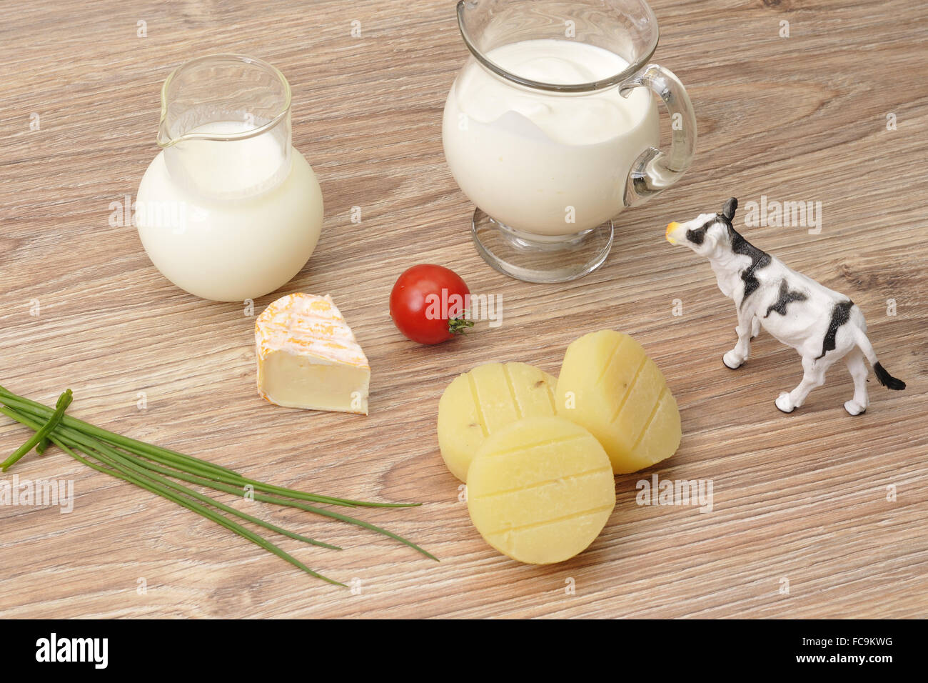 Cheese an milk Stock Photo - Alamy