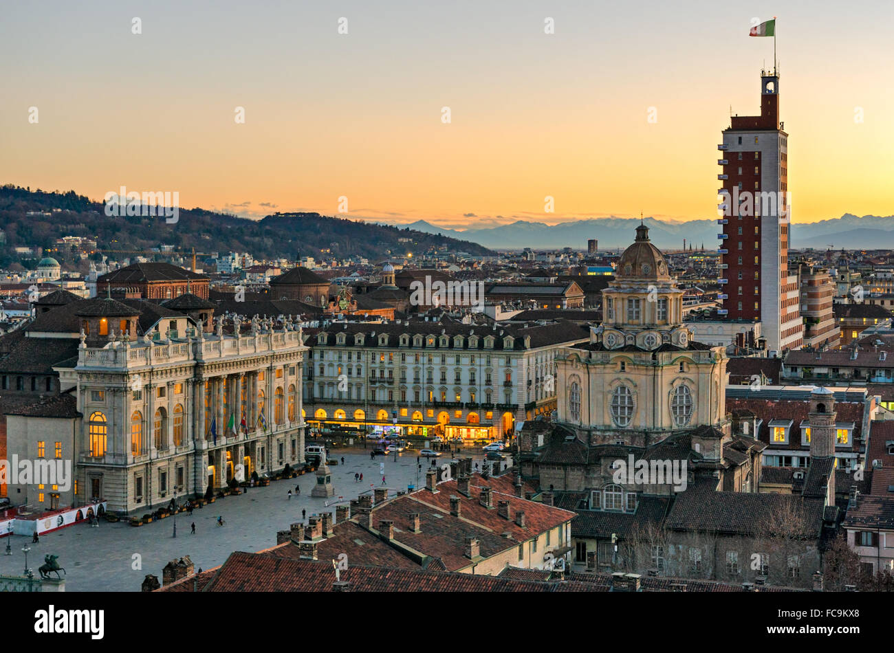 Torino turin italy tower hi-res stock photography and images - Alamy