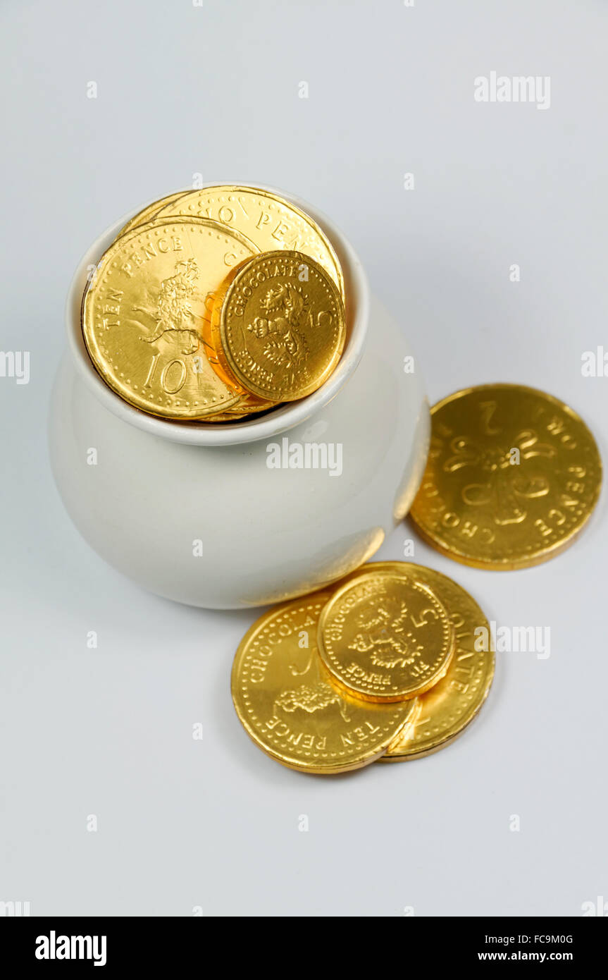 Christmas chocolate coins hi-res stock photography and images - Alamy