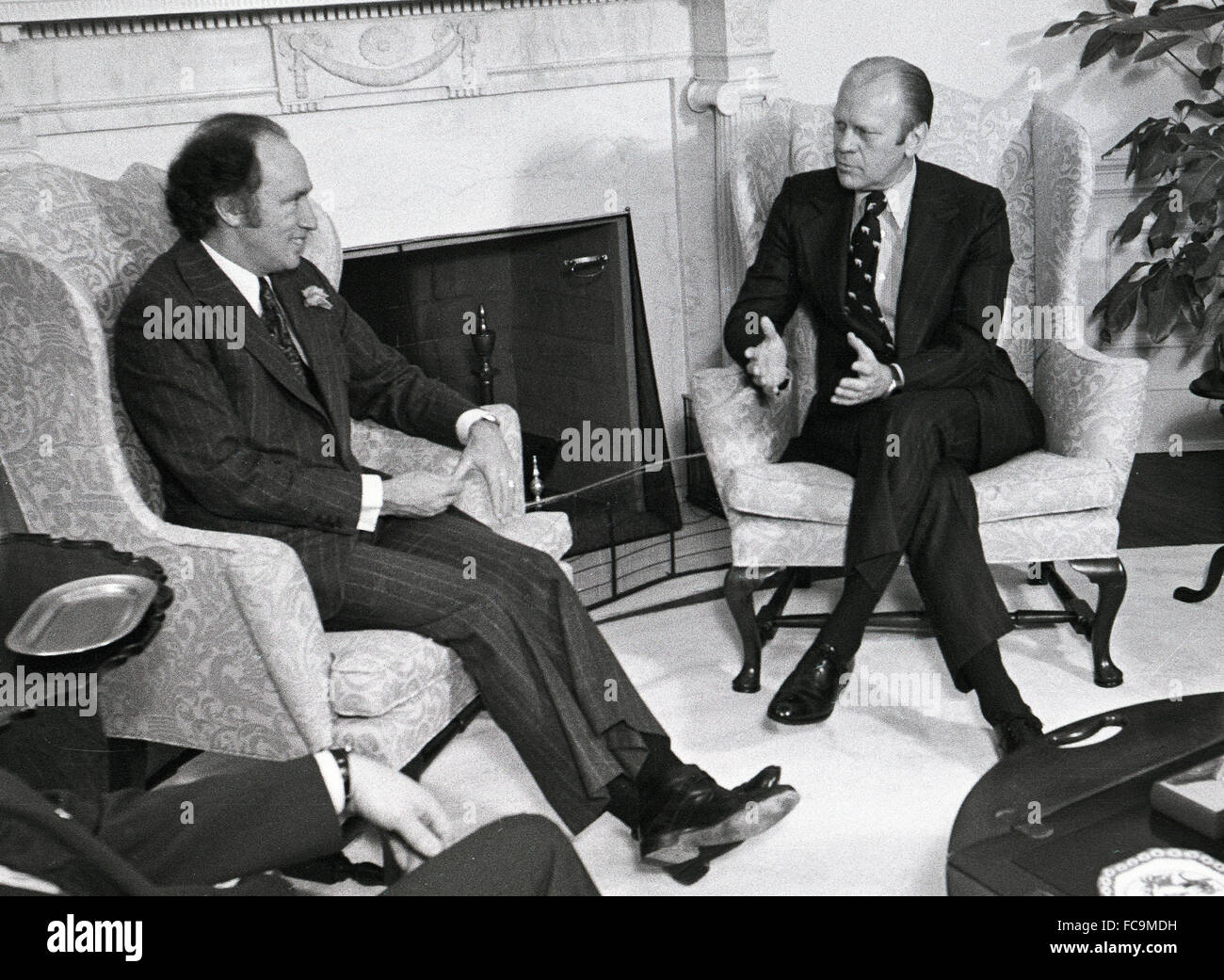 United States President Gerald R. Ford, right, meets Prime Minister ...