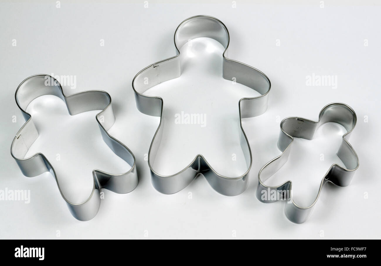 Biscuit cutters in the shape of a human Stock Photo - Alamy