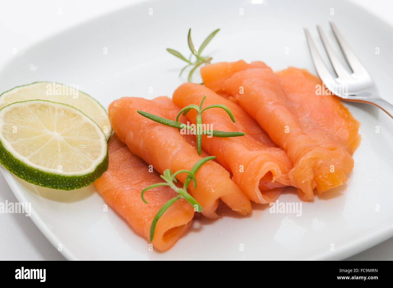 Smoked salmon fillets Stock Photo - Alamy