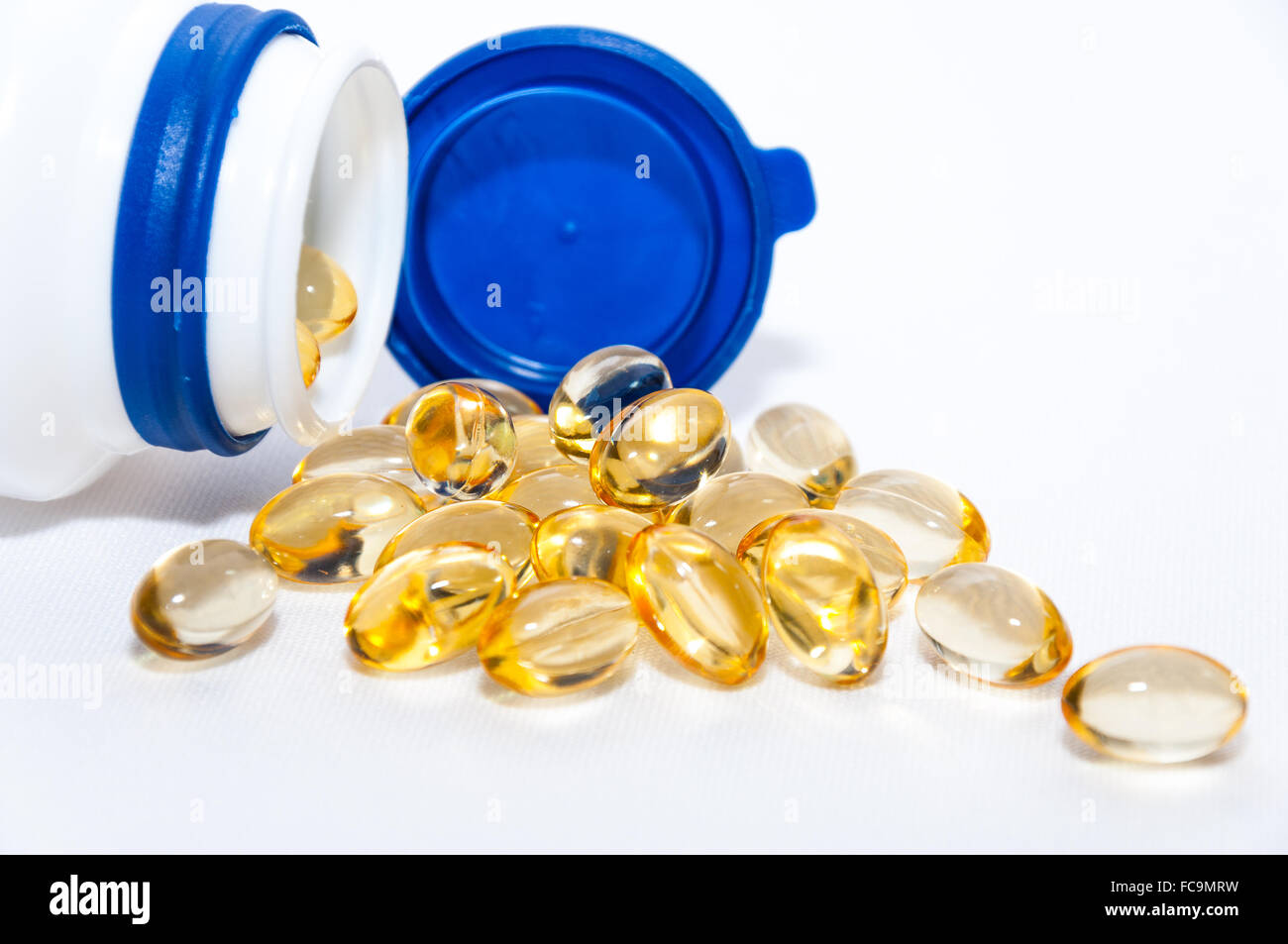 Fish oil capsules Stock Photo - Alamy