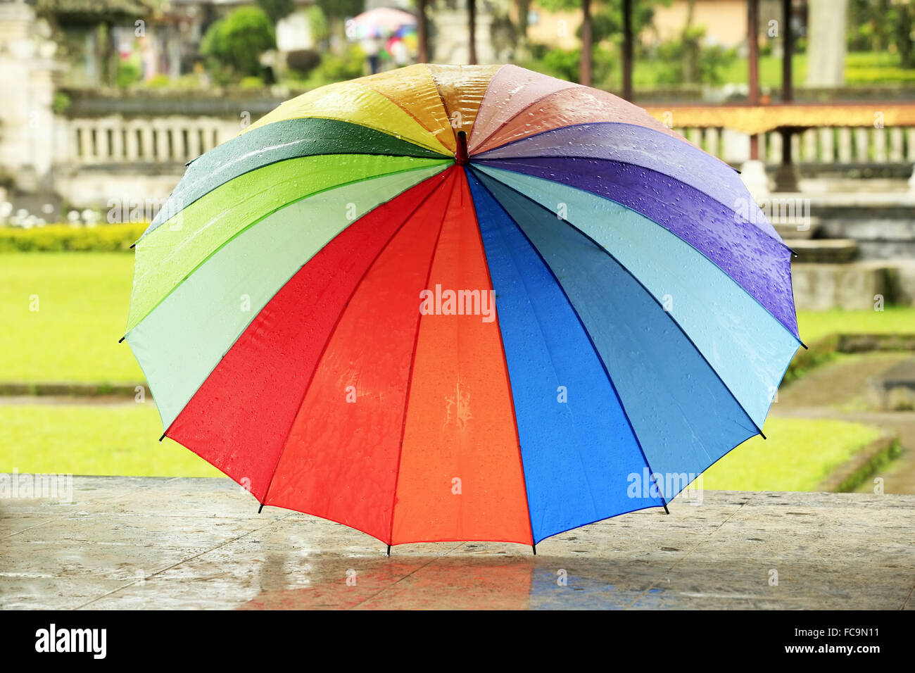 Colourful rainbow umbrella hi-res stock photography and images - Alamy