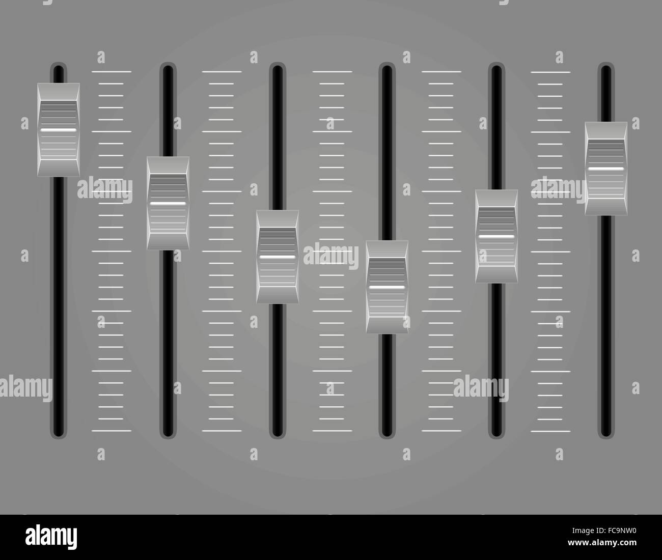 Professional sound mixer panel Stock Vector Images - Alamy