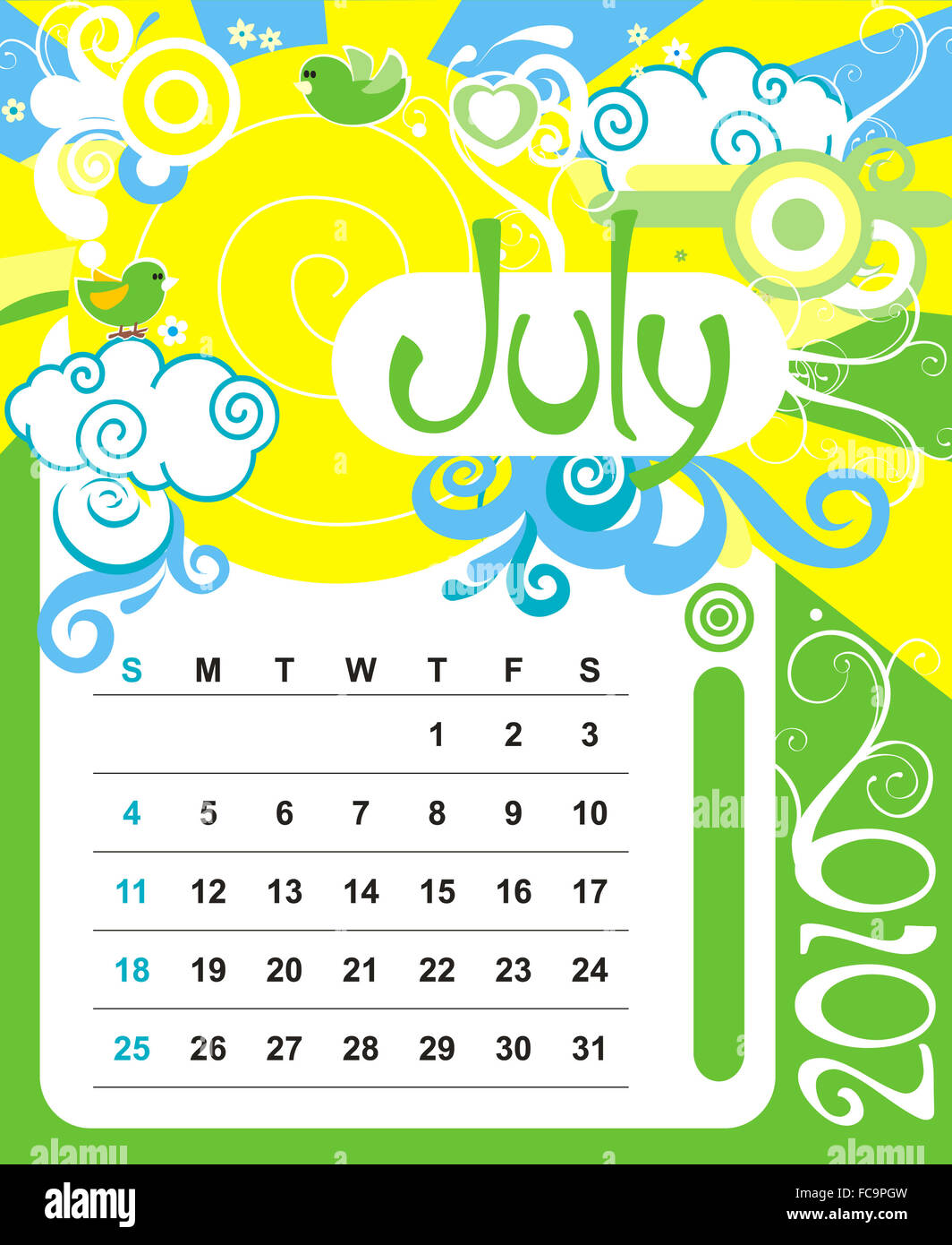 Decorative Frame for calendar Stock Photo - Alamy