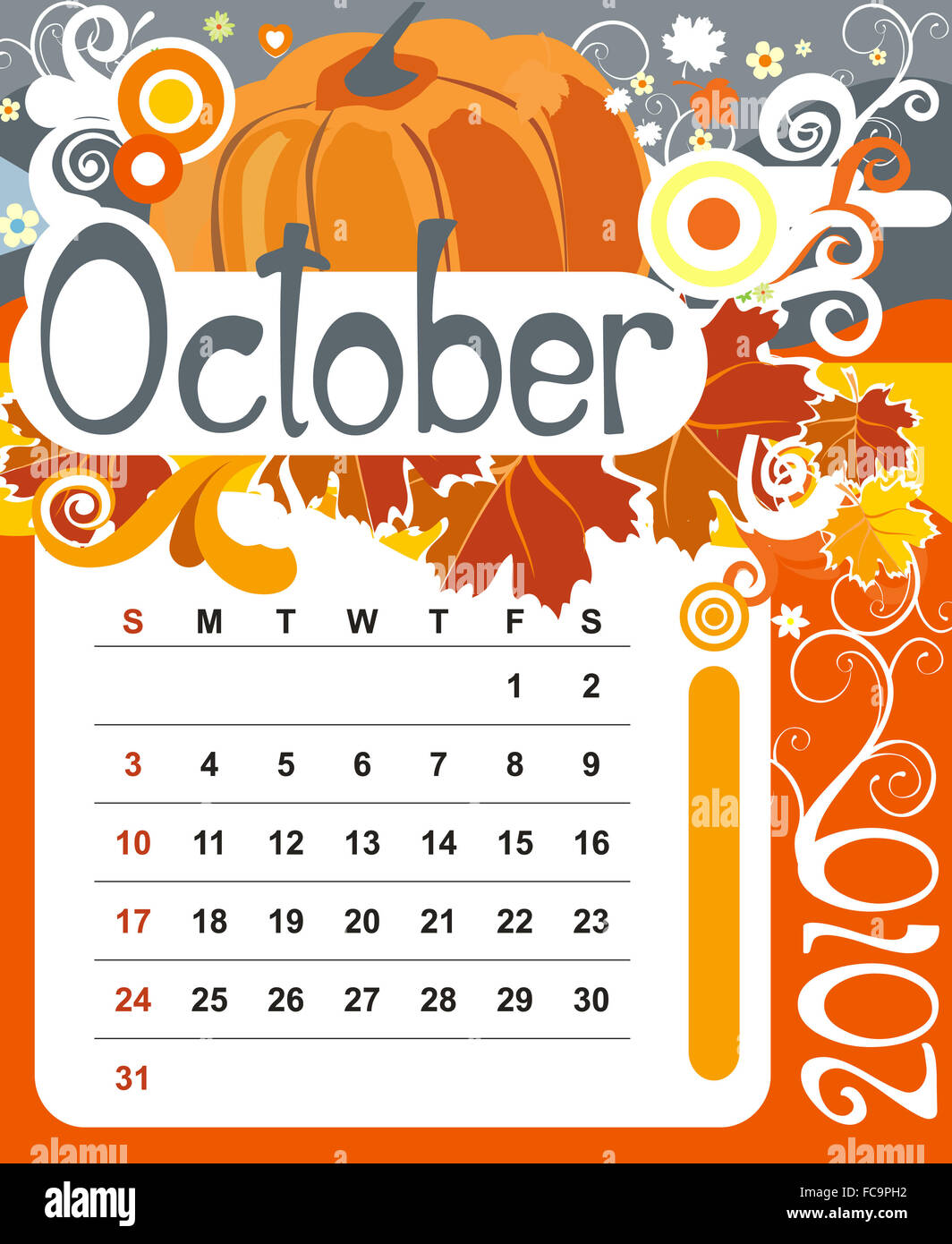 Decorative Frame for calendar Stock Photo - Alamy