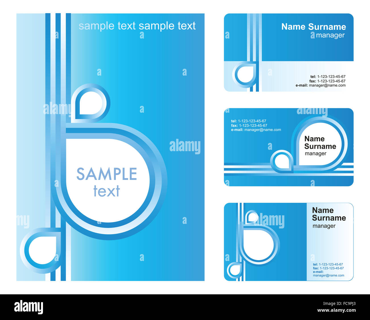 Business card templates abstract Cut Out Stock Images & Pictures - Alamy