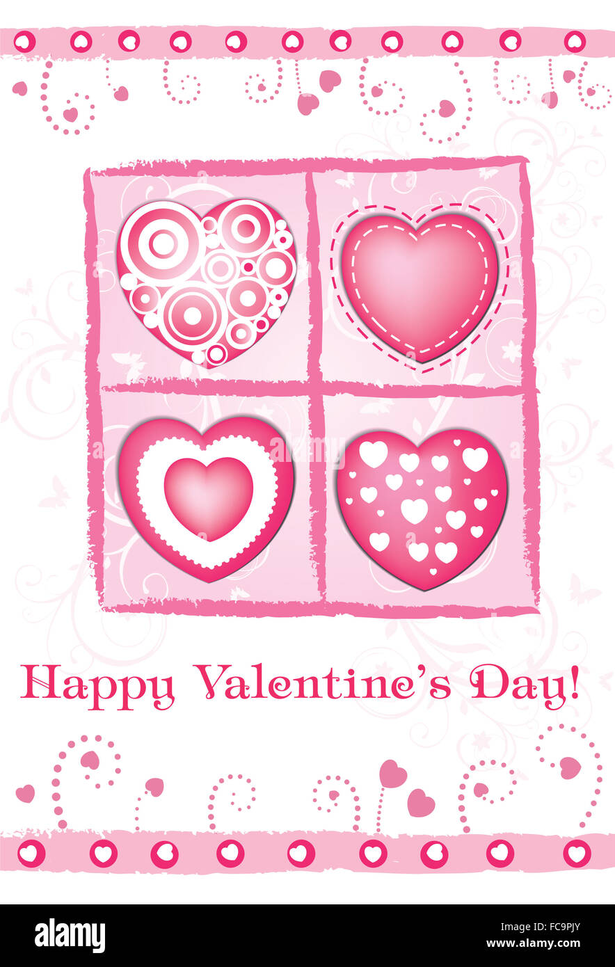 Valentine's day card Stock Photo - Alamy