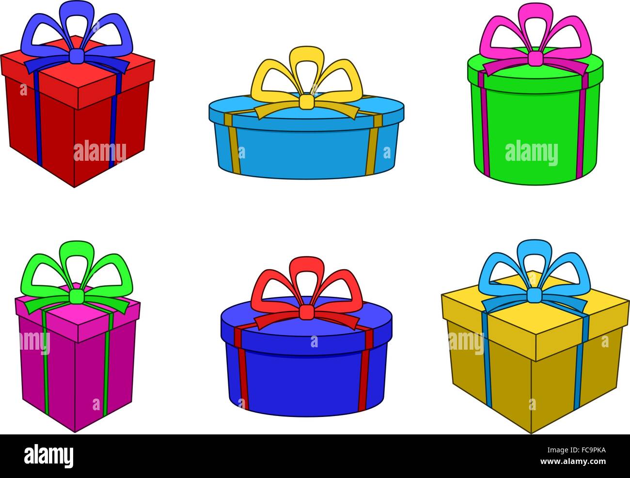 Boxes multi-coloured, different forms Stock Vector Image & Art - Alamy