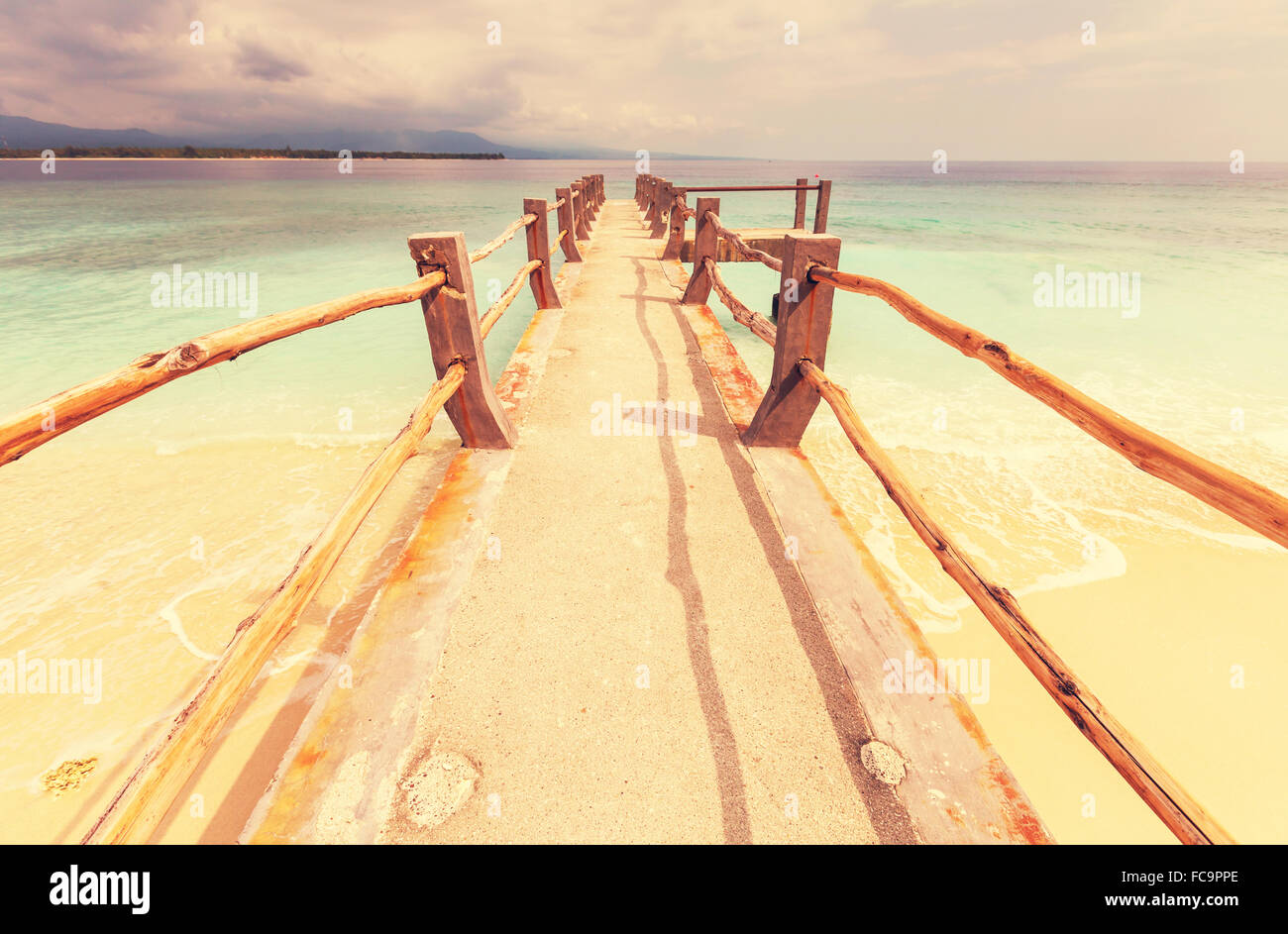 Beach on Gili Stock Photo - Alamy
