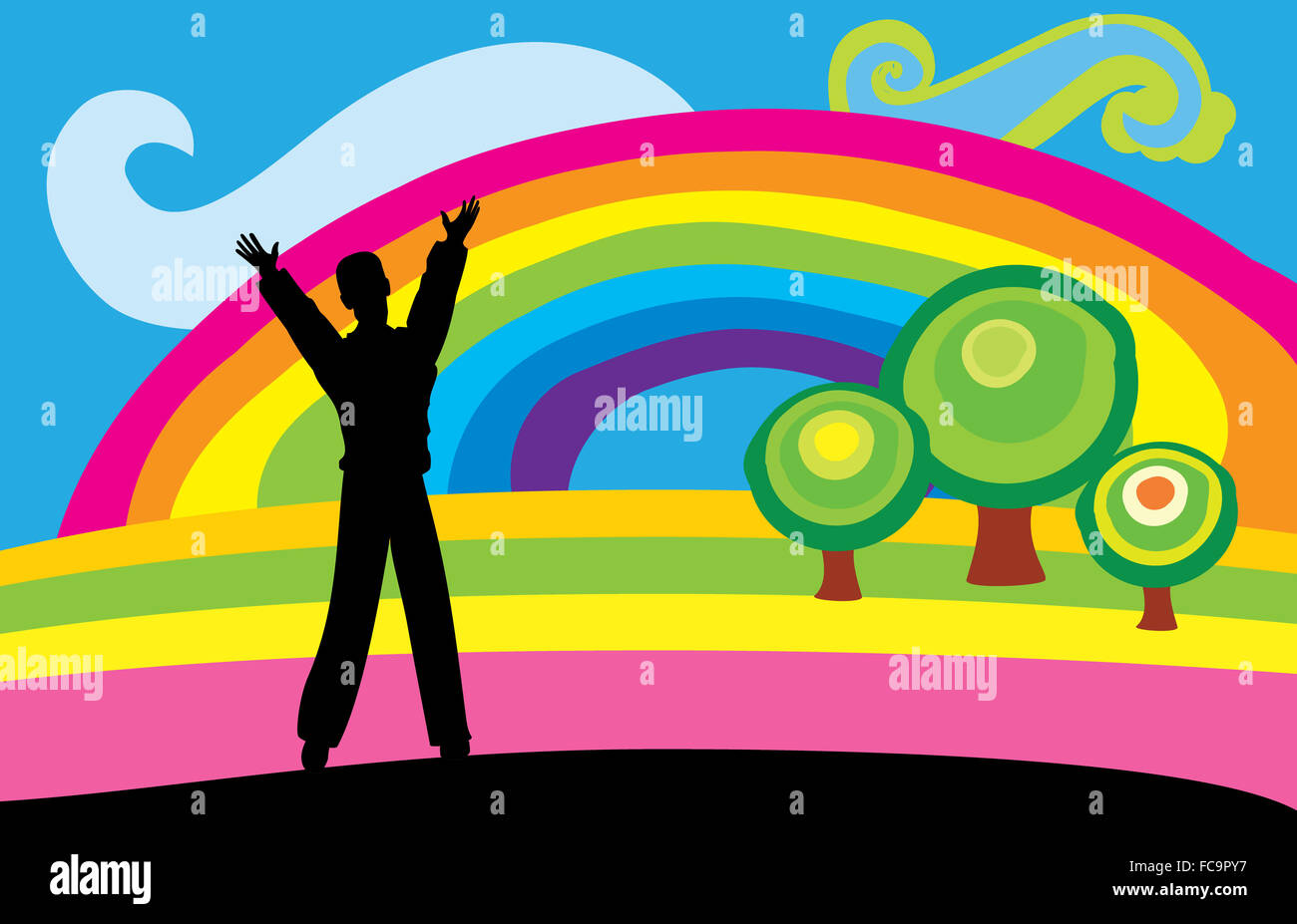 Rainbow man hi-res stock photography and images - Alamy
