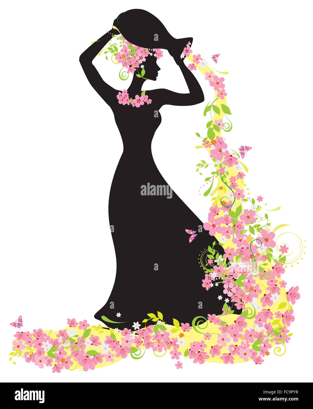 Spring season woman Cut Out Stock Images & Pictures - Alamy