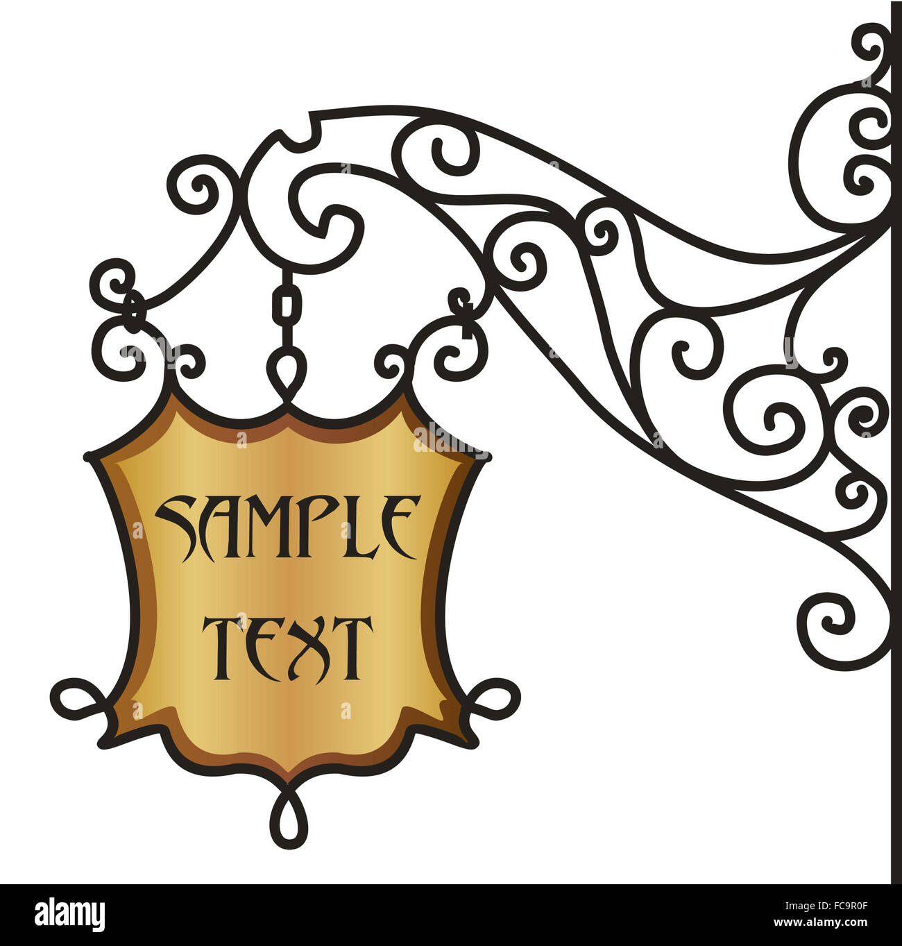 Metal sign bracket hi-res stock photography and images - Alamy