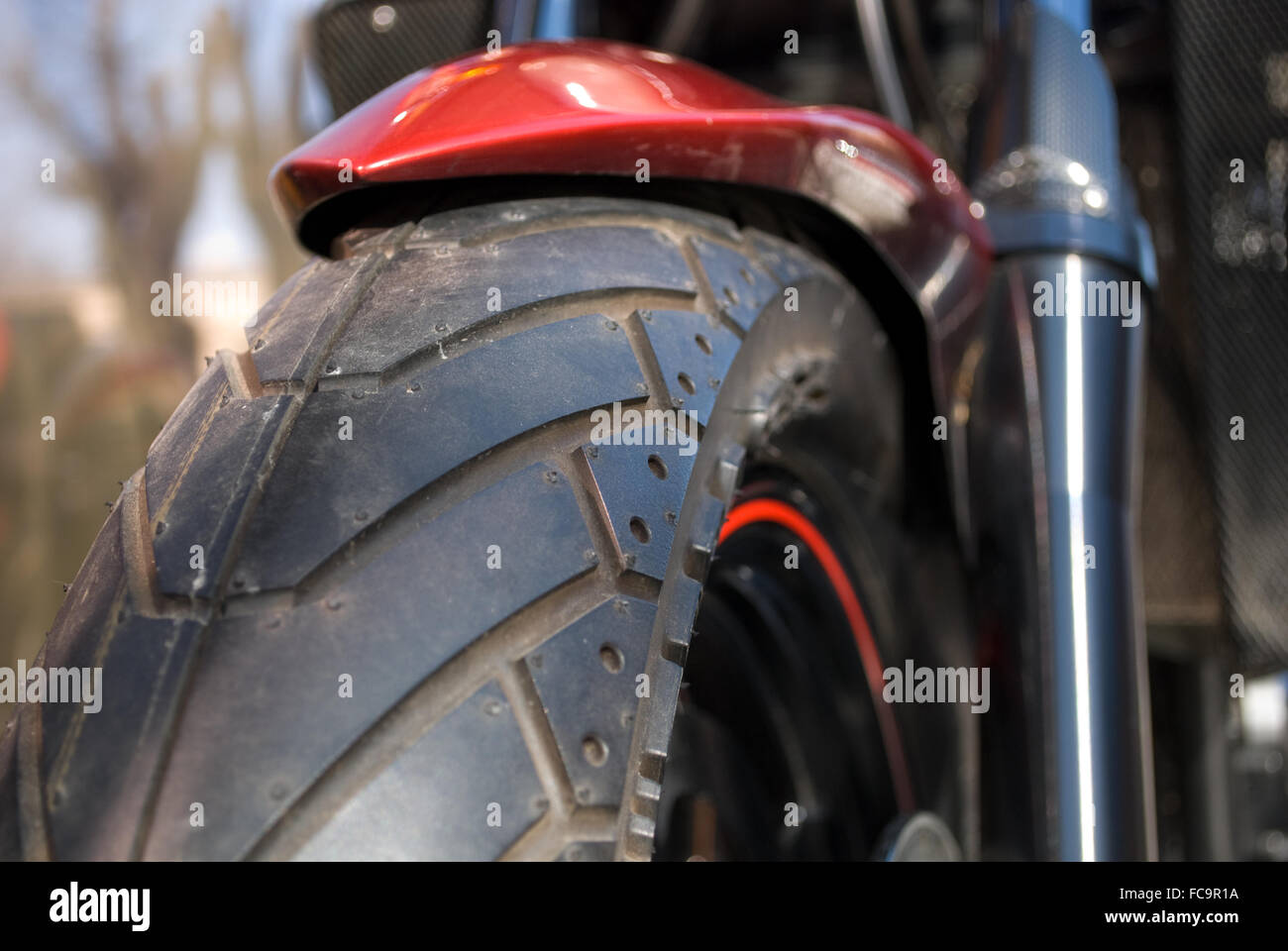 Wheel of motorcycle Stock Photo - Alamy