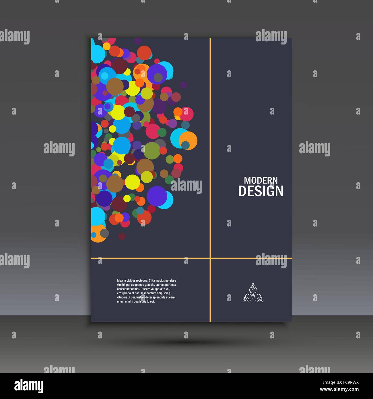 Abstract colorful background digital circle effect Stock Vector Image ...