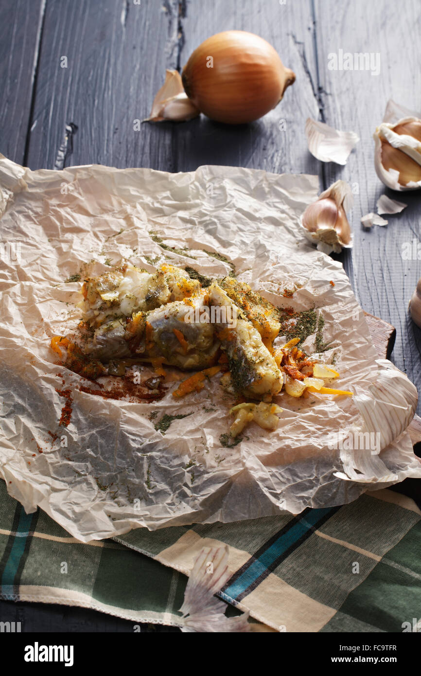 Fried pollock fillet Stock Photo - Alamy