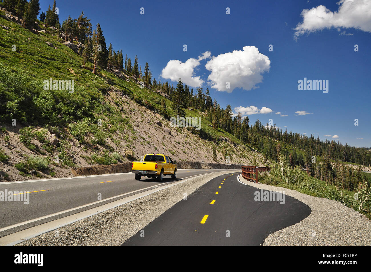 Truck on Highway Stock Photo - Alamy