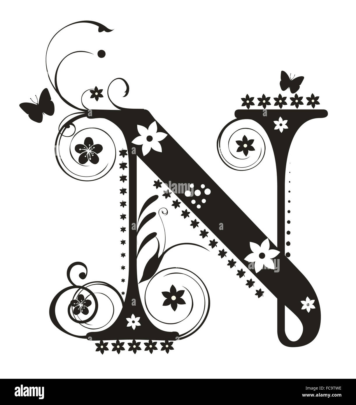 Decorative letter hi-res stock photography and images - Alamy